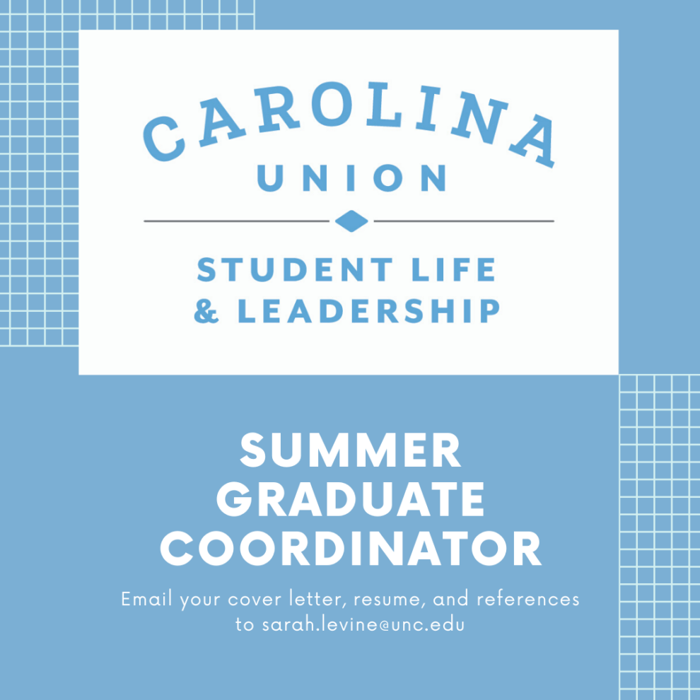 Student Life & Leadership Hiring for Summer Graduate Coordinator ...