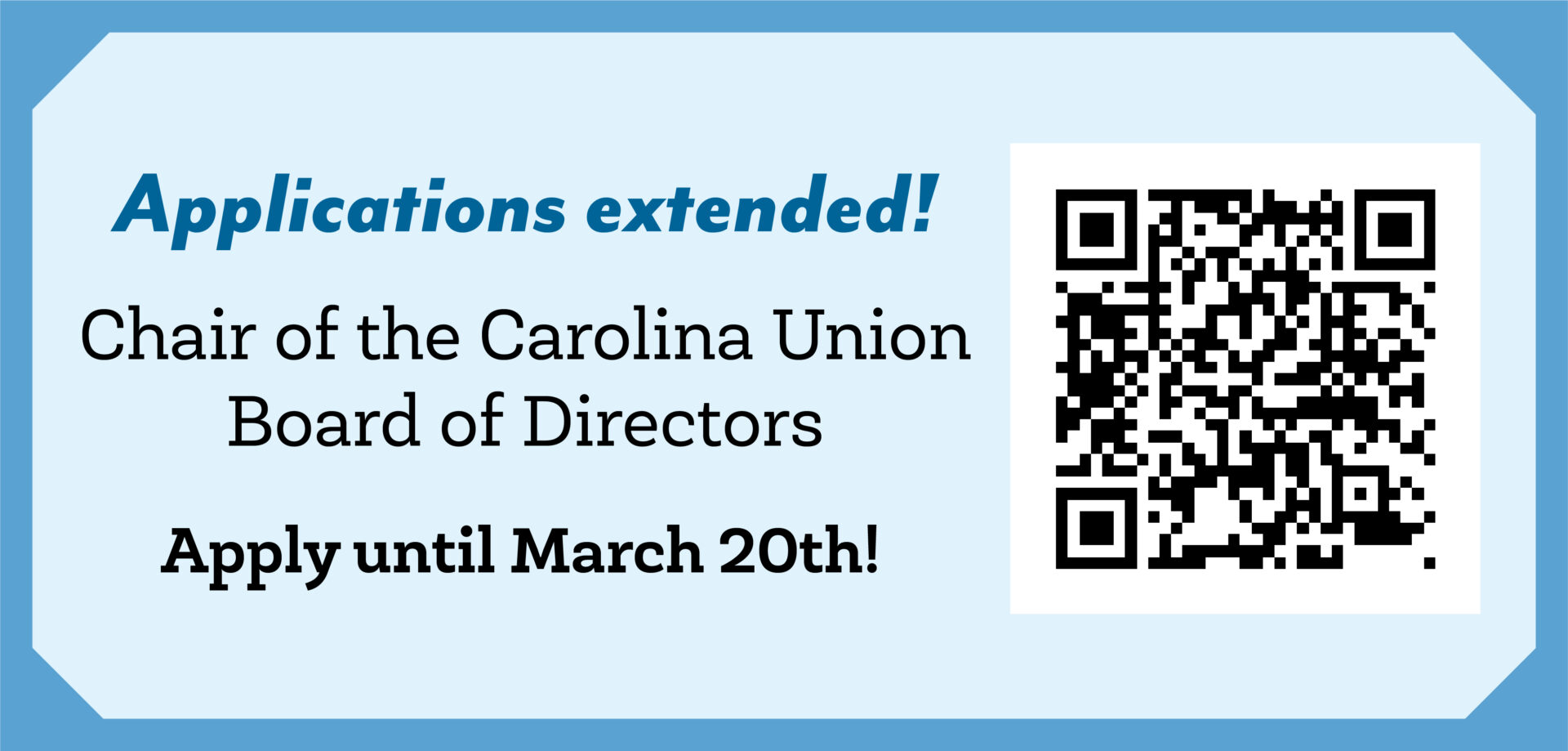 Carolina Union BOD Chair: Application Extended! - Carolina Union