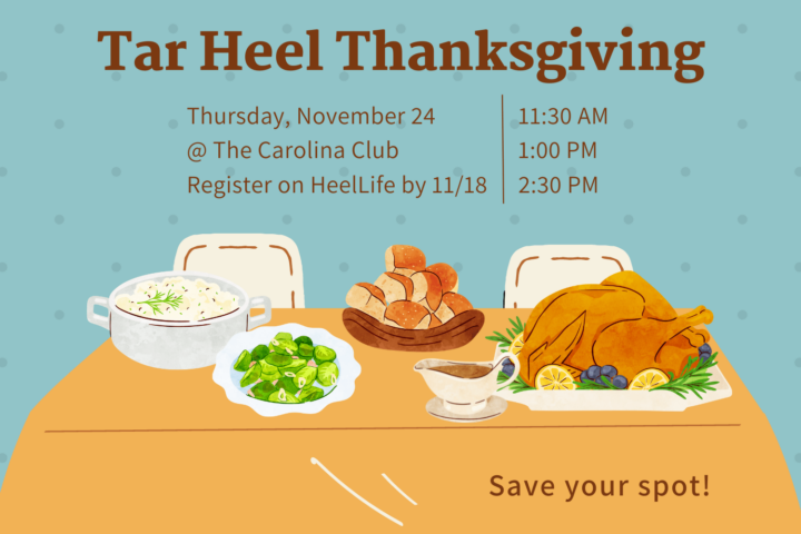 Sign Up for Tarheel Thanksgiving - UNC Student Affairs