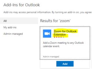 Zoom for Outlook Integration - Setup and Use Instructions - UNC Student ...