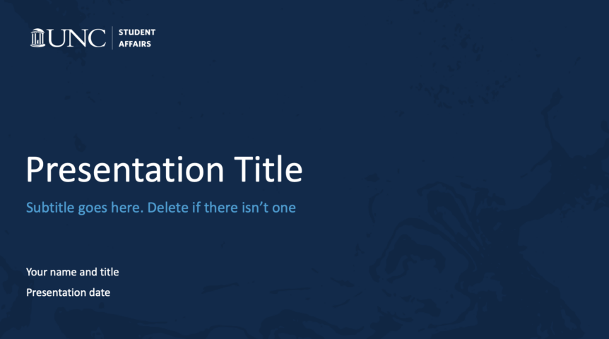Branding and Templates - UNC Student Affairs