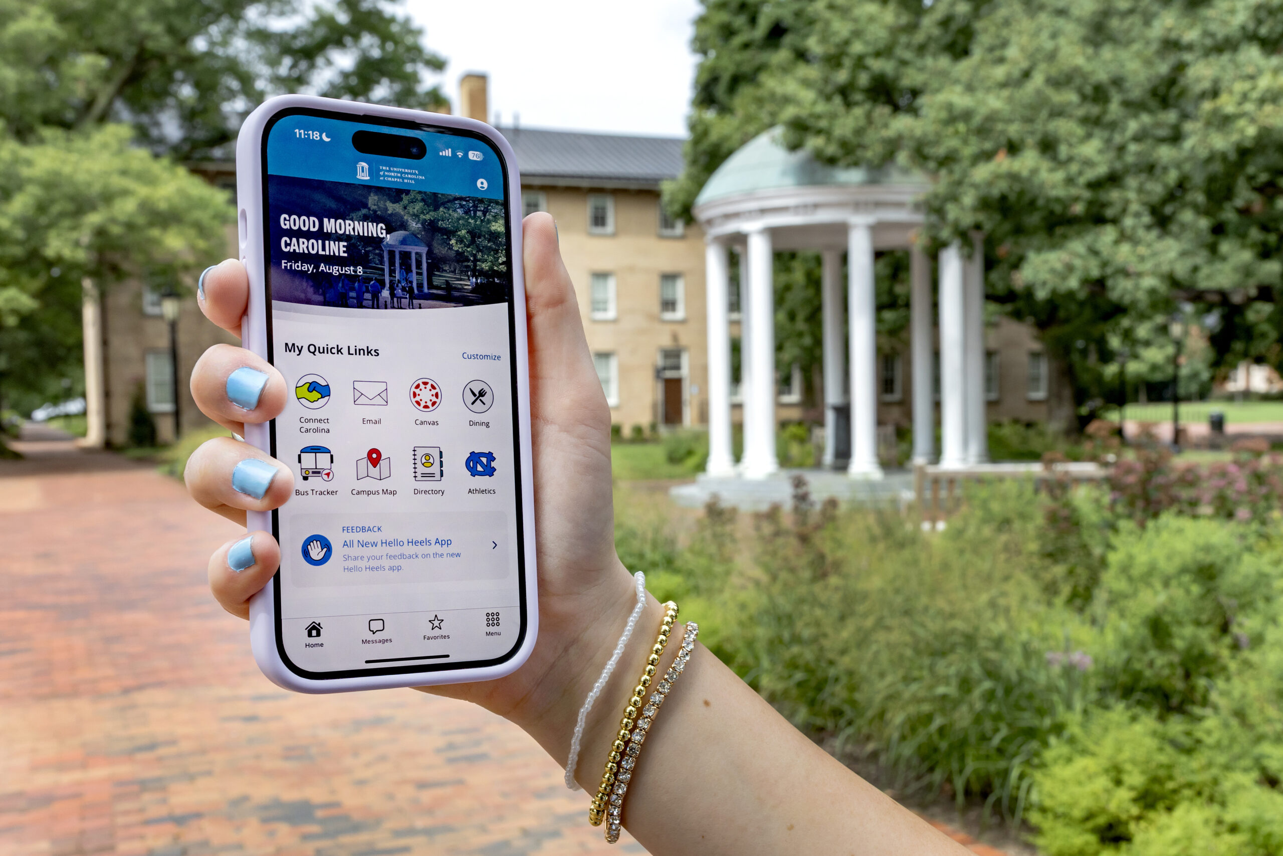 Hello Heels app helps Tar Heels navigate campus - UNC Student Affairs